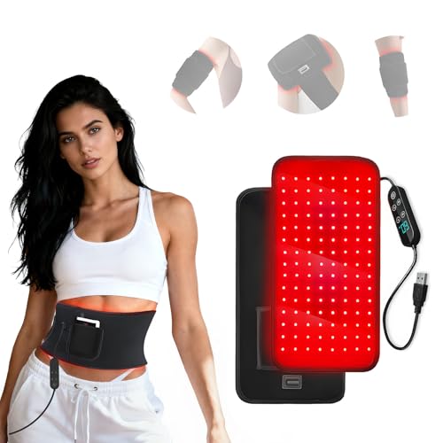 Portable Red Light Belt, 660nm & 850nm red Light Therapy, Flexible ...