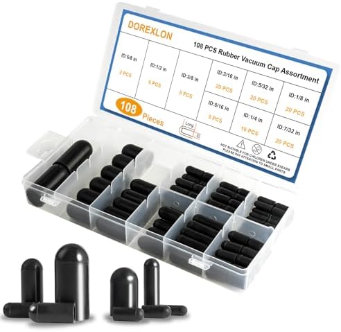 Amazon.com: Dorman 41050: Black Rubber Vacuum Cap Assortment : Automotive