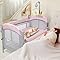 Amazon.com : 5-in-1 Baby Girl Bassinet Bedside Crib, Pink Bassinet Pack ...