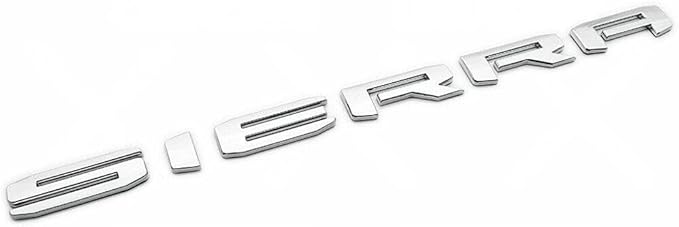 Amazon.com: 1pc 2019-2025 Big Sierra Emblem Rear Liftgate Letter ...