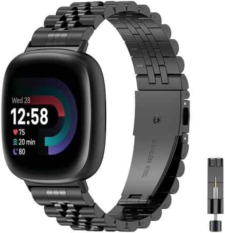 Amazon.com: SUPLINK Stainless Steel Case & Band Compatible with Fitbit ...