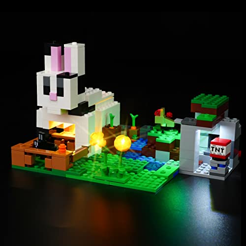 Rorliny LED Light Kit for Lego Minecraft The Rabbit Ranch 21181 ...