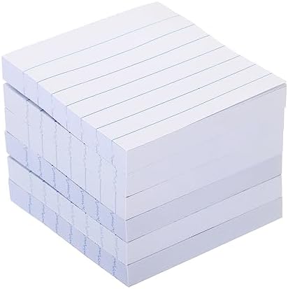 Amazon.co.jp: PATIKIL 74 x 76mm Ruled Sticky Notes, 6 Pcs Self Stick ...
