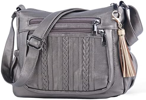 ELDA Purses for Women Pocketbooks Soft PU Leather Ladies Crossbody ...