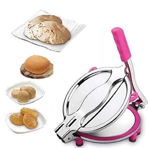 BLUEYARD Stainless Steel Puri Maker Hand Press Machine - Round Puri ...