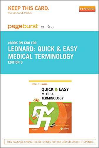 Quick & Easy Medical Terminology - Elsevier eBook on Intel Education ...