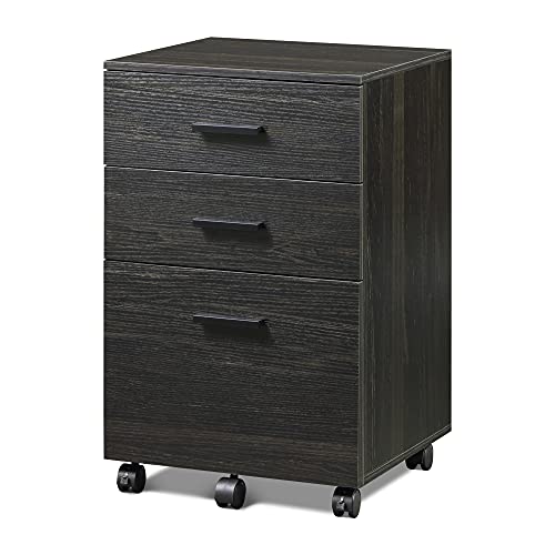 Snapklik.com : DEVAISE 3 Drawer Wood Mobile File Cabinet