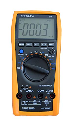 Metravi TRMS Digital Multimeter 19 with LCD display & all functions ...