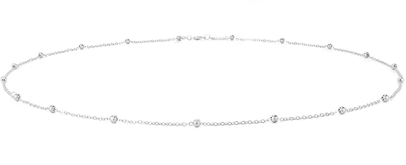 Buy THANU'S CRAFT White Silver kamar band Body Belly hip Stomach Chain ...