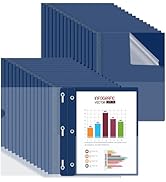 Amazon.com : HAUTOCO 12 Pack Plastic Report Covers with 3-Prong ...