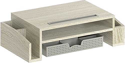 Simple Houseware Desk Monitor Stand Riser with Adjustable Organizer ...