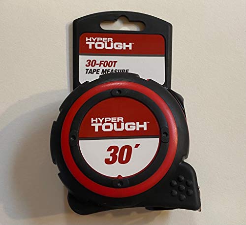 Hyper Tough 30-FOOT TAPE MEASURE Large Easy To Read Markings • Rubber ...