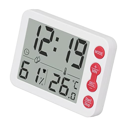 Digital Temperature Humidity Meter Powerful Magnet Time Setting ...