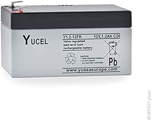 Yucel - SLA Battery Y1.2-12 FR 12V 1.2Ah YUCEL - Battery: Amazon.co.uk ...