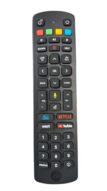 Bansal Remote Control Compatible with jio Fiber Box with Voice Function ...