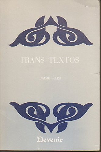 Amazon.com: Trans-textos (Devenir) (Spanish Edition): 9788486419073: Siles, Jaime: Books