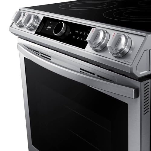 SAMSUNG NE63T8711SS 6.3 cu ft. Smart Slide-in Electric Range with Smart ...