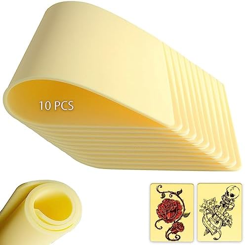 Amazon.com: 60 Pcs Tattoo Practice Skins 6" x 8" Soft Silicone Blank ...