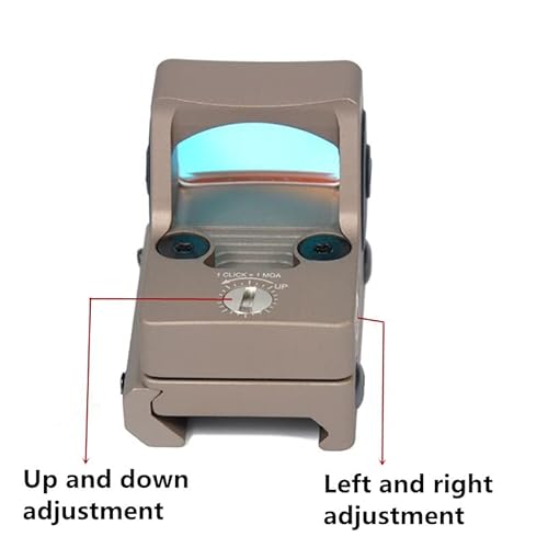 FIRECLUB Airsoft RMR style Mini Red Dot Sight Black w/Side ON/OFF ...