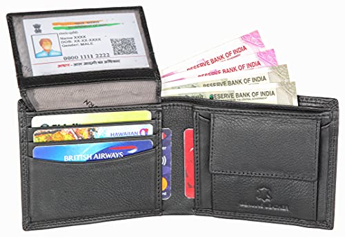 Buy WILDHORN Classic Black Leather Wallet for Men at Amazon.in