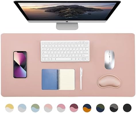 Amazon.com : Desk Mat Large Protector Pad with Wrist Support, Dual Side ...