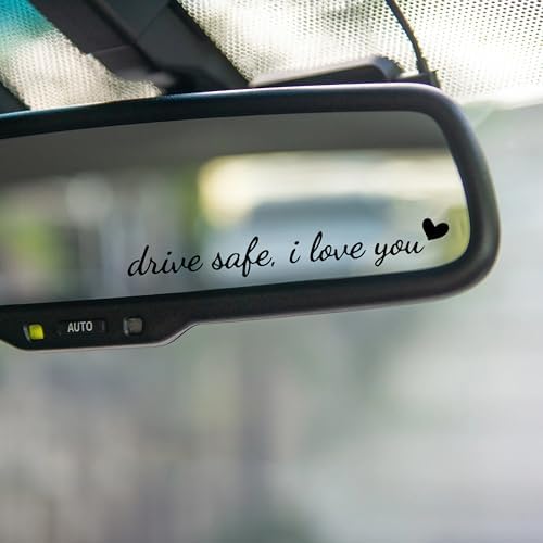 Amazon.com: Miarita 3X Drive Safe, I Love You Rearview Mirror Decal ...