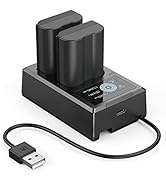 SMALLRIG NP-F970 Batería 7800 mAh y Cargador para Batería Sony NP-F970 (Paquete de 2, Puerto USB ...