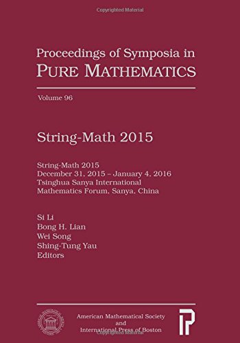 Amazon.com: String-math 2015 (Proceedings of Symposia in Pure ...