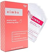 Amazon.com: Zimba Teeth Whitening Strips Vegan Whitening Strip Enamel ...