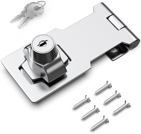 Marine Grade Stainless Steel Heavy Duty Door Hasp with Turning Padlock ...