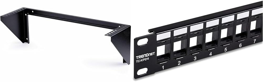 Amazon.com: StarTech.com 3U Wall Mount Patch Panel Bracket - 19 in ...