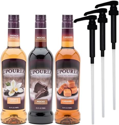 Amazon.com: Upouria Butter Pecan Coffee Syrup Flavoring, 100% Vegan ...