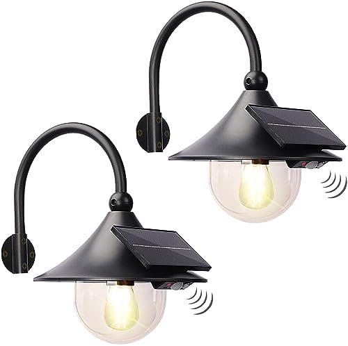 VEVOR Solar Barn Light, 3 Lighting Modes & Motion Sensor, Dusk to Dawn ...