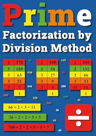 Prime Factorization by Division Method: Answers Included: BOUMESSID, Mr ...