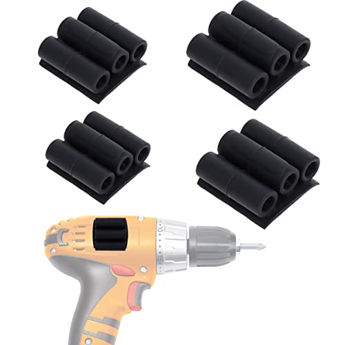 Lot de 4 étuis pour outils de perceuse - Transportez jusqu'à 6 embouts ...