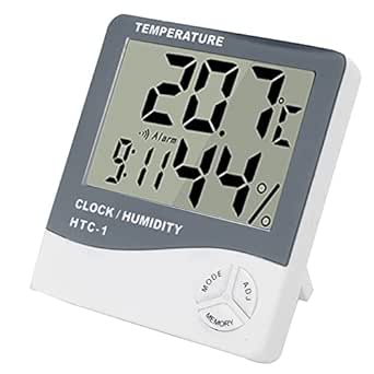 Amazon.co.jp: Electronic Thermometer Hygrometer, High Precision Digital ...