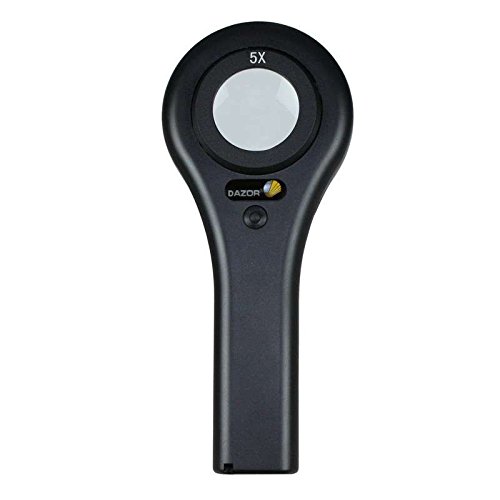 Amazon.com: Handheld LED Magnifier with 24 LED Lights, 5X Magnification ...