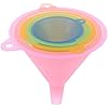 Osun 5 Pcs/Set Wide-Mouth Plastic Funnels, All Purpose Bright Colors ...