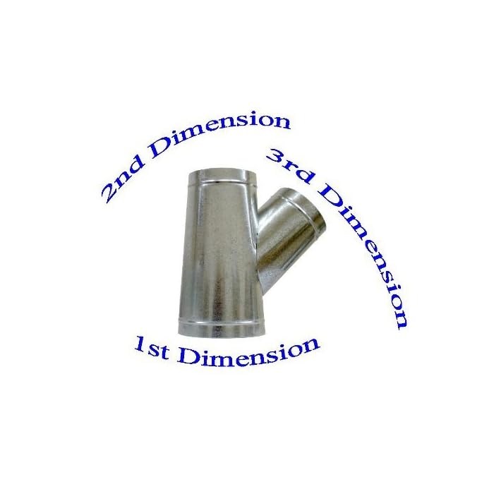 Buy 8" x 8" x 6" Duct Wye Branch HVAC Ductwork AC Duct Fittings ...