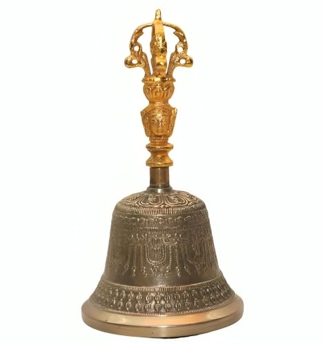Prabhu KANISHK Decorative Brass Temple Bell | Traditional Engraved ...