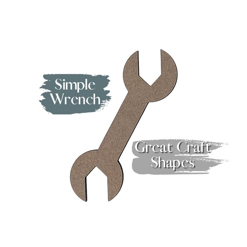 Amazon.com: Simple Wrench| Wrench Tool Wood Cutout | Acrylic Wrench ...