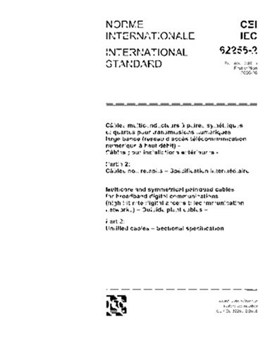 IEC 62255-2 Ed. 1.0 b:2006, Multicore and symmetrical pair/quad cables ...
