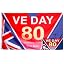 VE Day 80th Anniversary Flag 2025, 5x3ft VE Day 80 Anniversary ...
