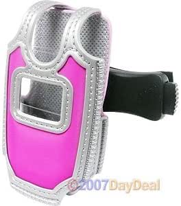 Amazon.com: Clam-Shell Carrying Case for LG CE110 Hot Pink & Silver ...