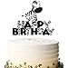 Amazon.com: Glitter Baby Zebra Happy Birthday Cake Topper, Zebra ...