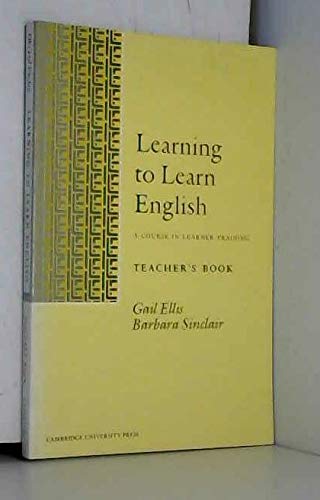Learning to Learn English Teacher's book: A Course in Learner Training ...
