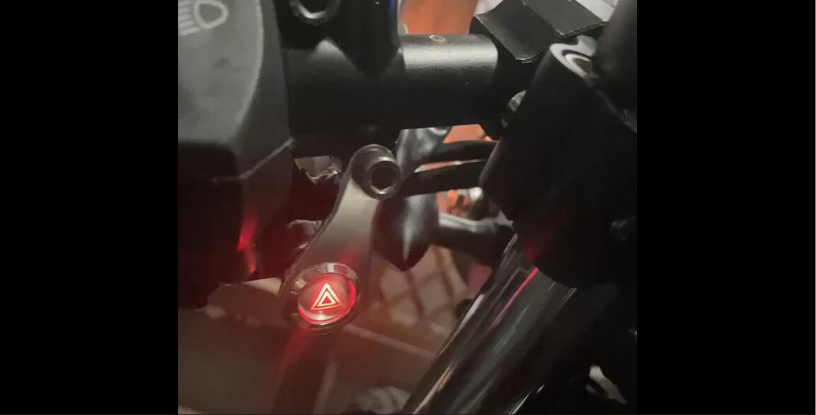 Watch LED Motorcycle Warning Light Switch Stainless Steel Pad on Amazon ...
