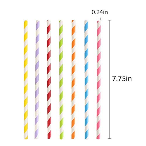 (40% OFF Coupon) Multicoloured Paper Party Straws Pack of 100 $3.59 ...