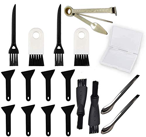 Buy Black Kief Keef Scrapers, LoutLivs Brushes & Spoons Kit with 3 in 1 ...