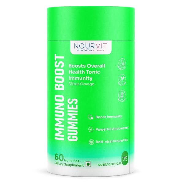 Nourvit Immuno Boost | Zinc, Vitamin C | Immunity Booster with Orange ...